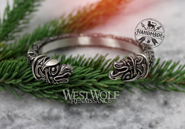 Viking Raven Torc with Odin's Ravens Hugin and Munin – West Wolf ...