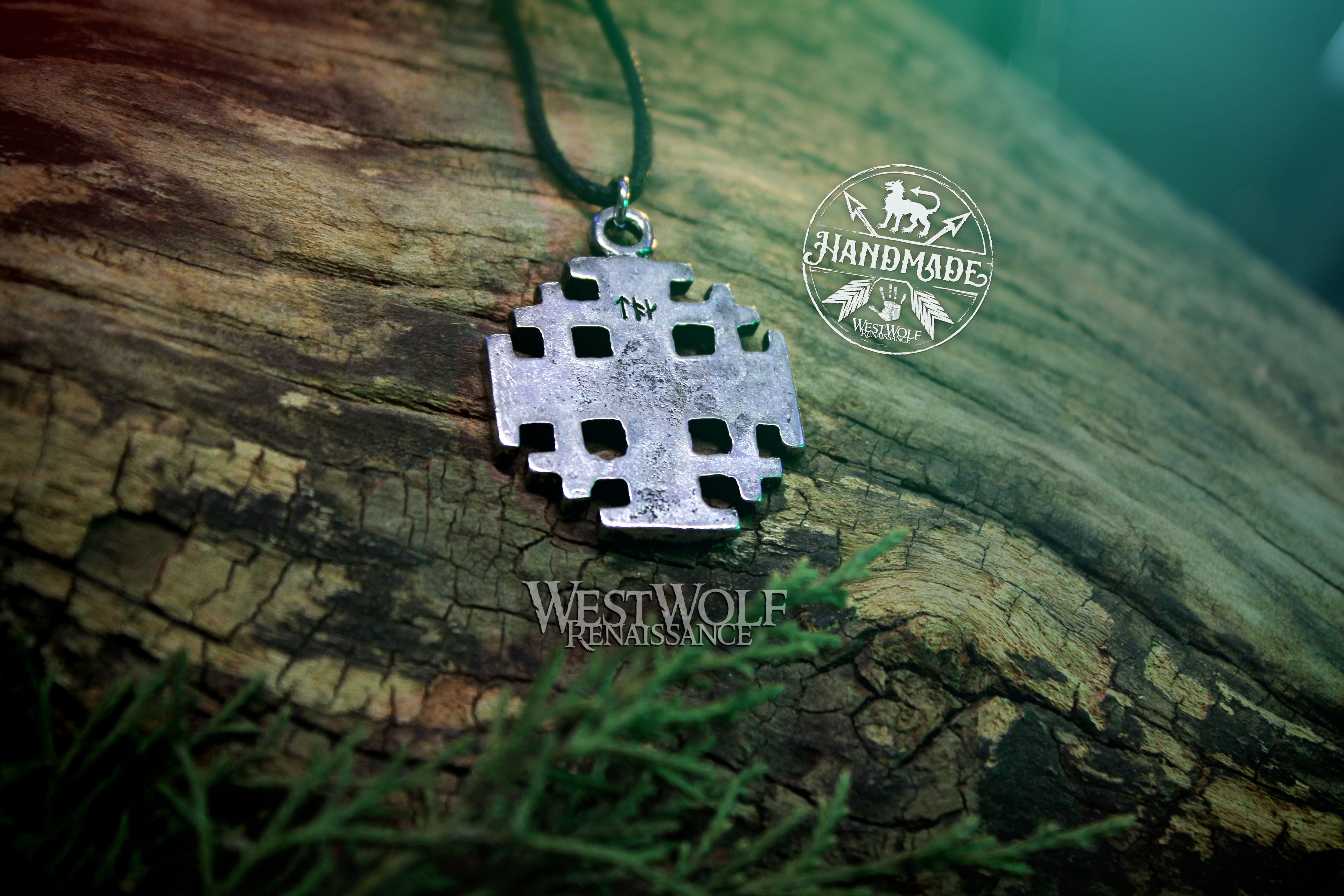 Jerusalem Cross Pendant - The Five-Fold Cross - The Crusades – West ...
