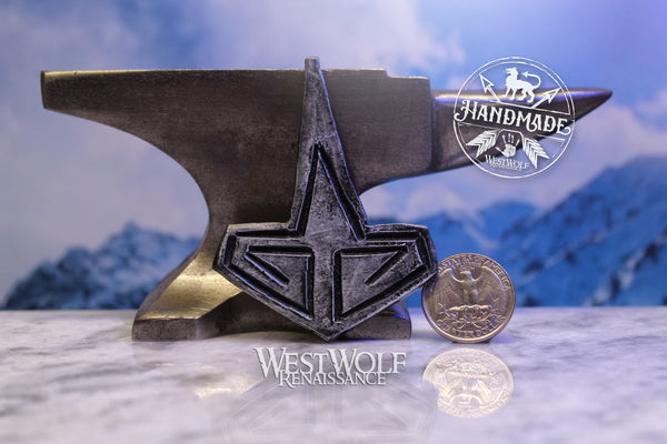 Large Hand-Forged Viking MJOLNIR Thor's Hammer Pendant - Blacksmith Ma ...