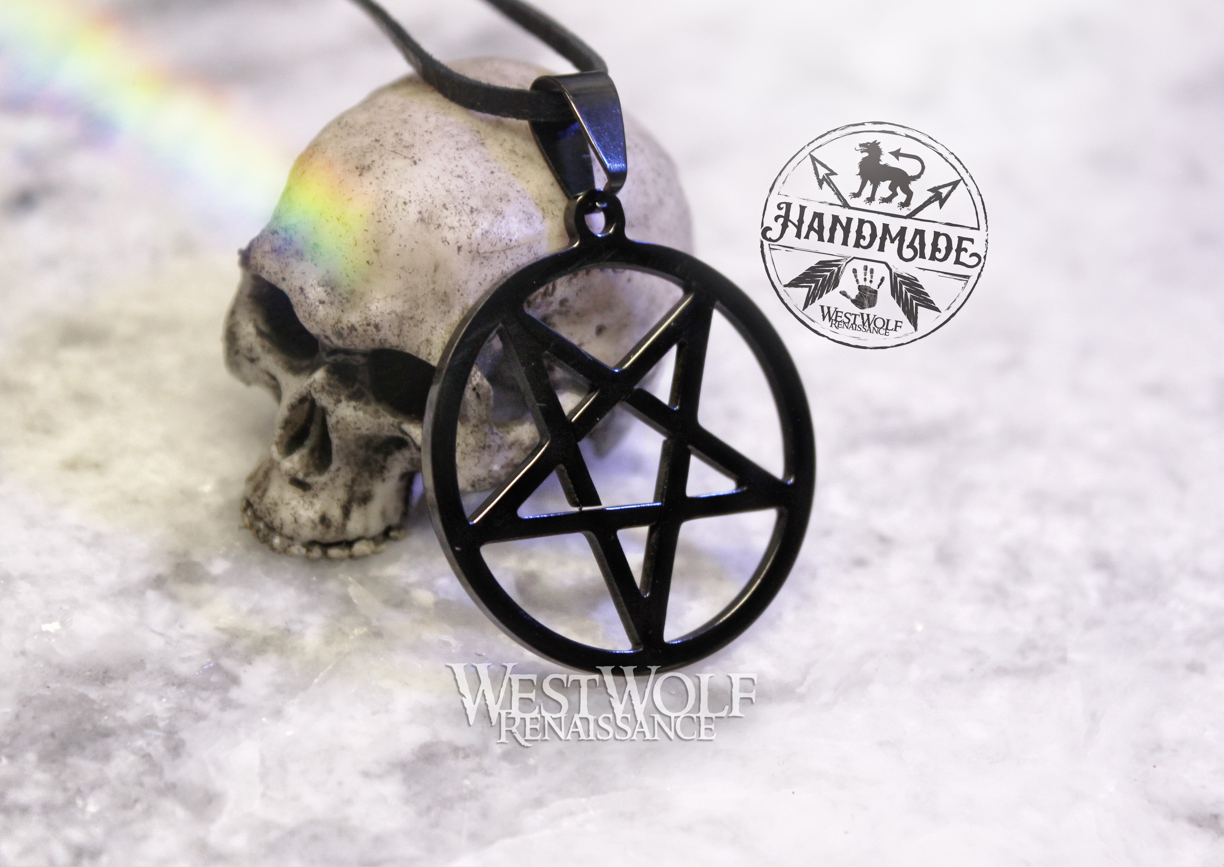 Simple Pentagram or Pentacle Symbol Pendant – West Wolf Renaissance