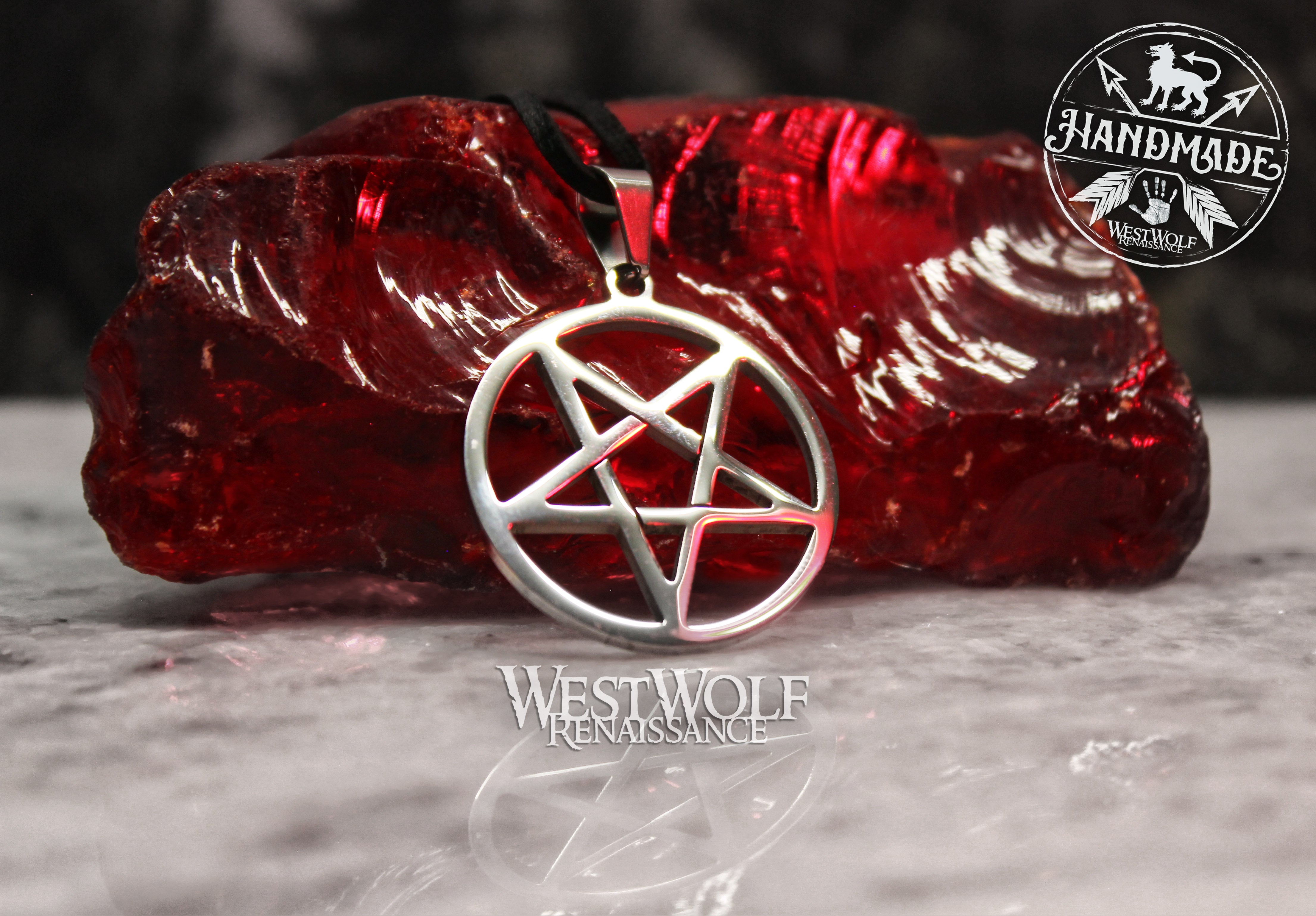 Simple Pentagram or Pentacle Symbol Pendant – West Wolf Renaissance