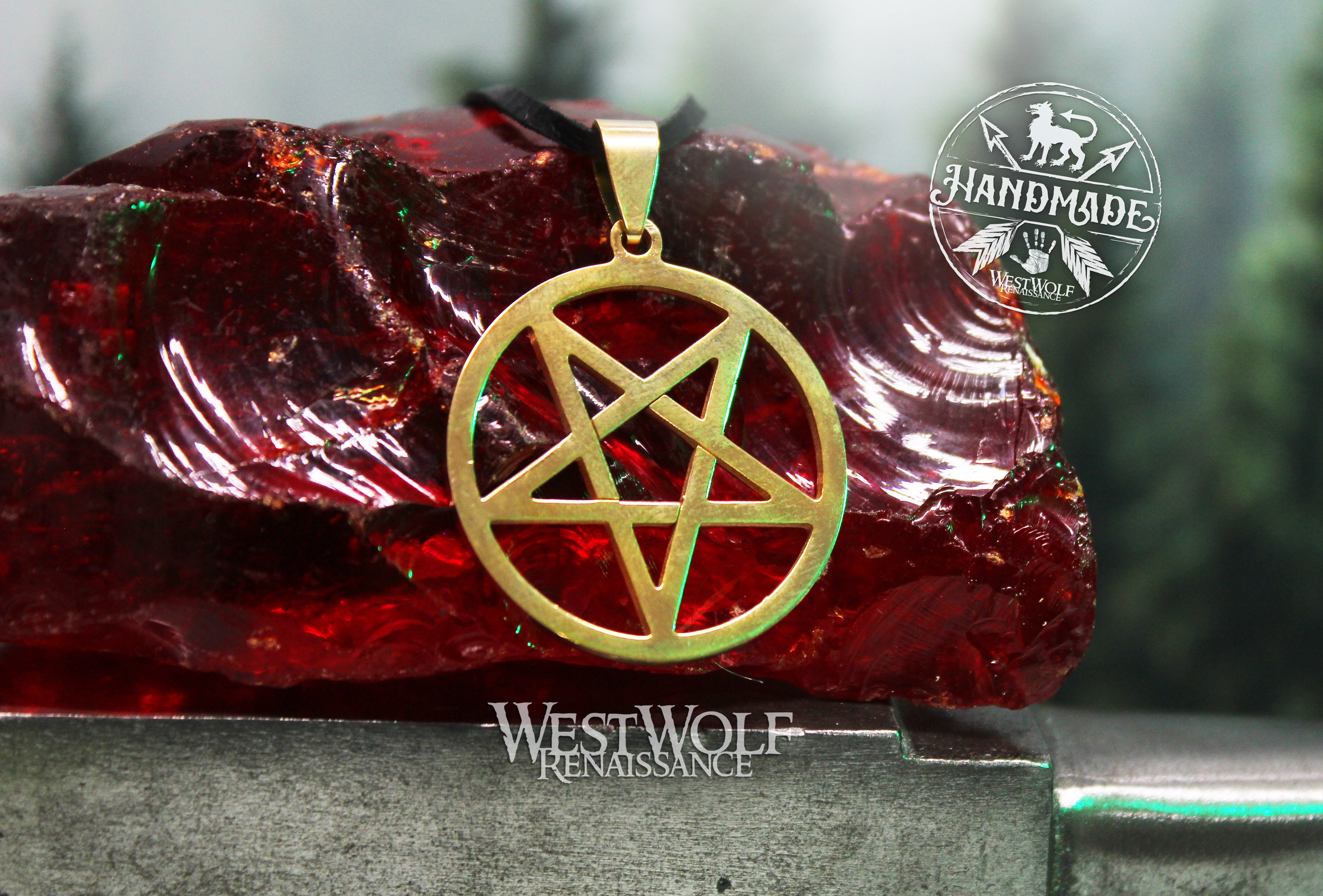 Simple Pentagram or Pentacle Symbol Pendant – West Wolf Renaissance