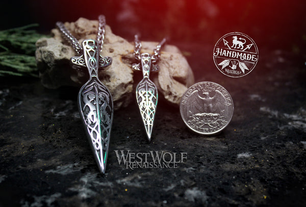 Gungnir, the Spear of Odin Pendant with Stainless Steel Chain - in 2 S ...