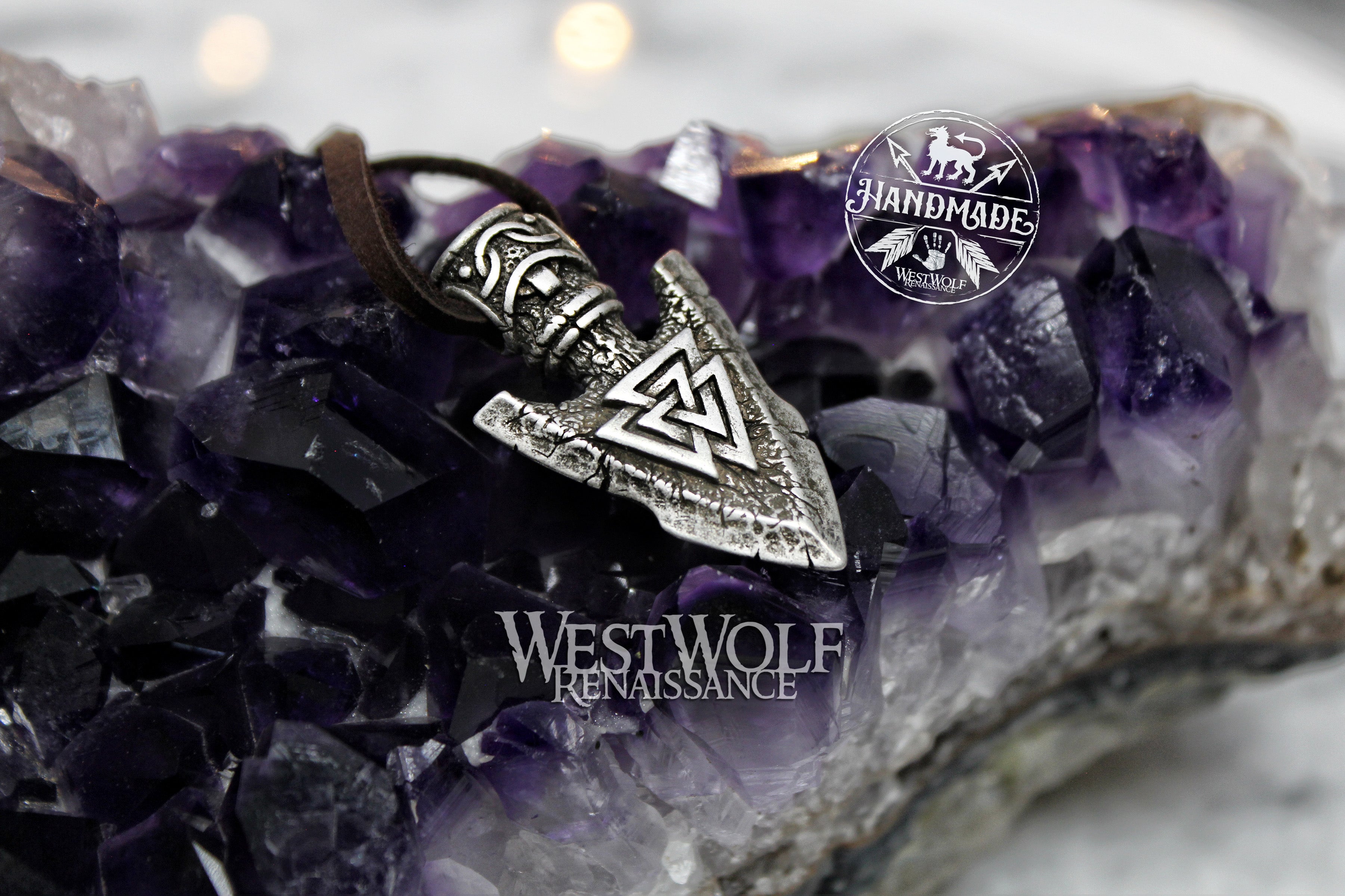 Spear of Odin Pendant - Gungnir - with Valknut Design – West Wolf ...