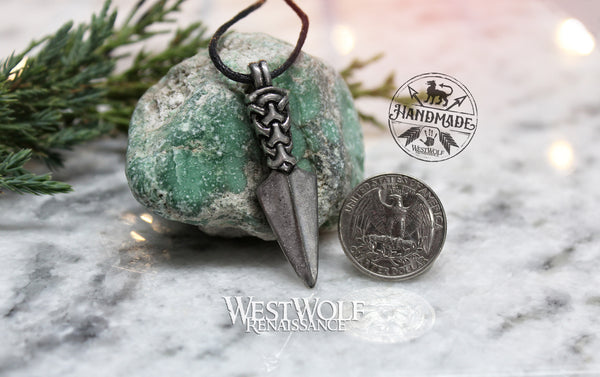 Spear of Odin Pendant - Gungnir - with Knotted Design – West Wolf ...