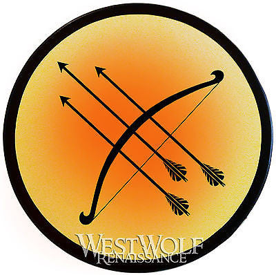 Round Archer's Bow & Arrow Archery Shield – West Wolf Renaissance