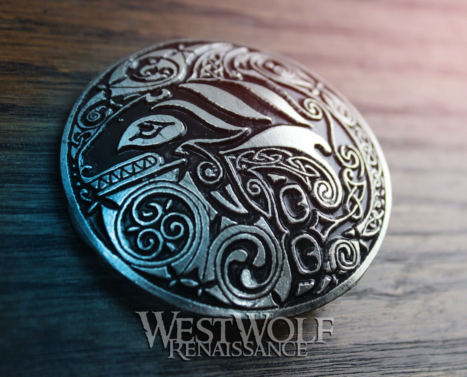Celtic Orca / Killer Whale Brooch or Cloak Pin – West Wolf Renaissance
