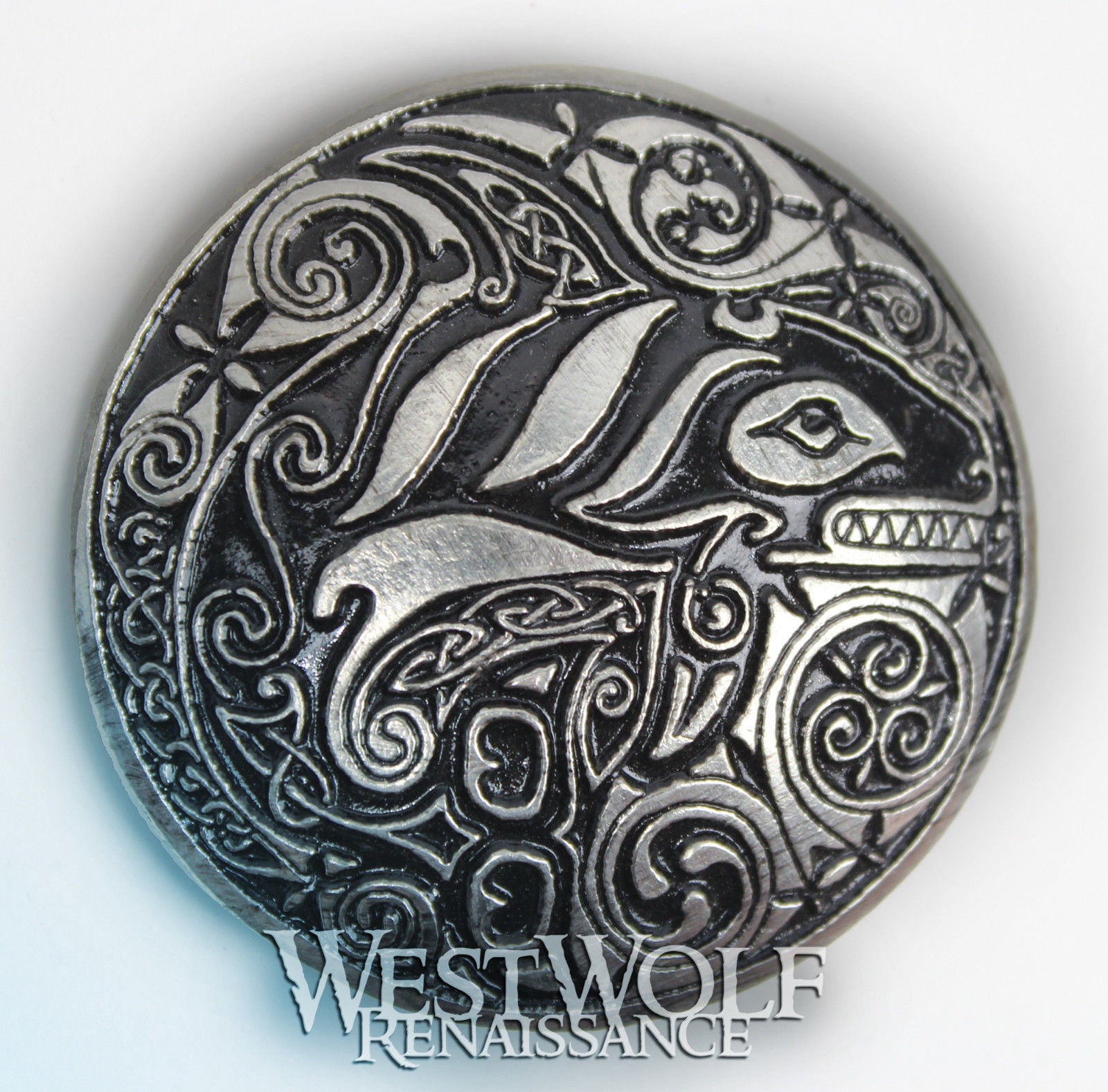 Celtic Orca / Killer Whale Brooch or Cloak Pin – West Wolf Renaissance