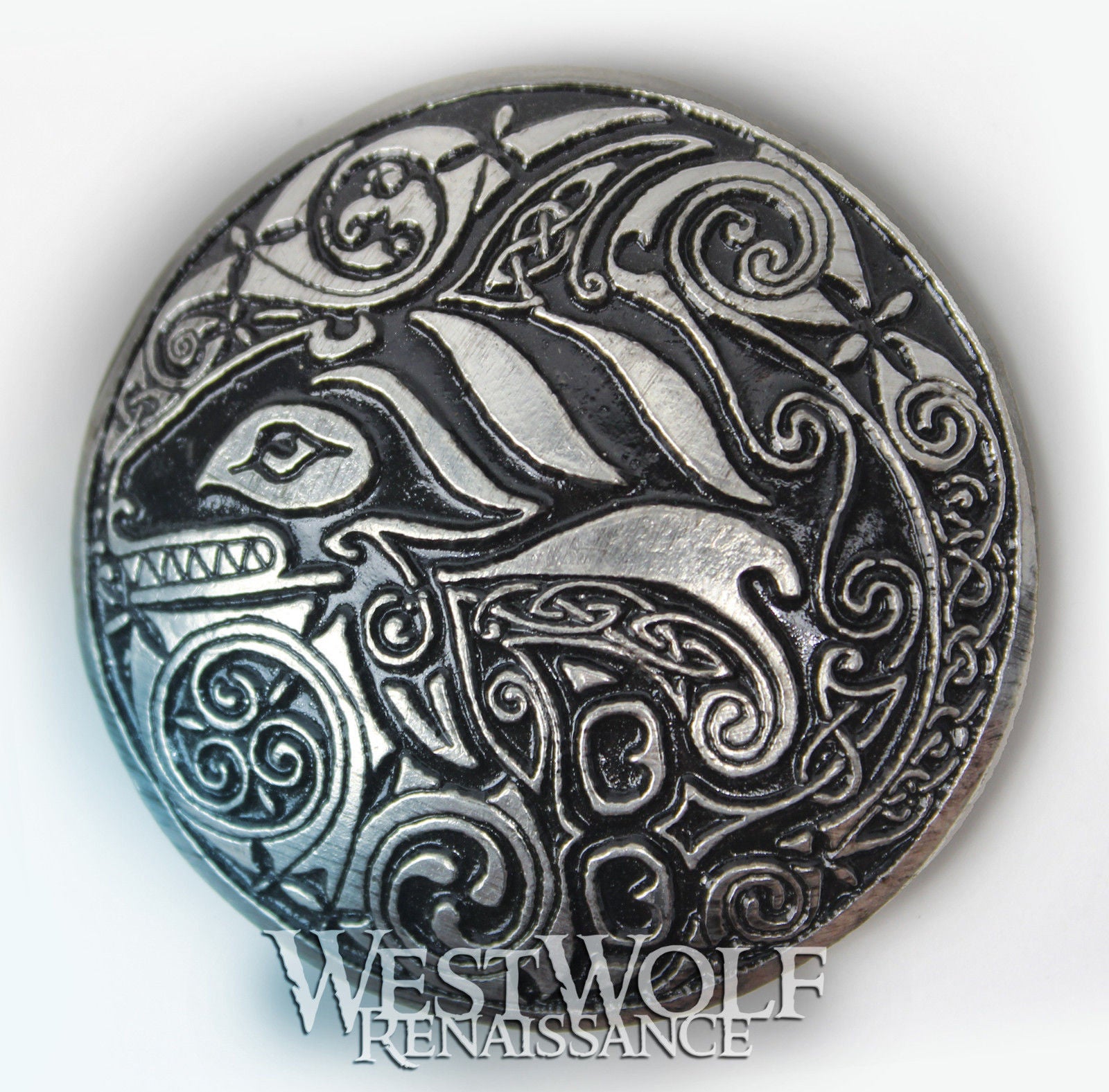 Celtic Orca / Killer Whale Brooch or Cloak Pin – West Wolf Renaissance