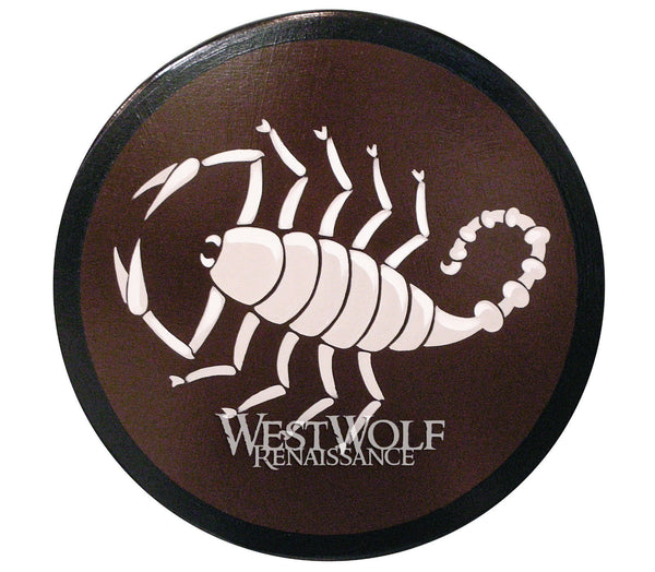 Round Greek Wooden Scorpion Shield – West Wolf Renaissance