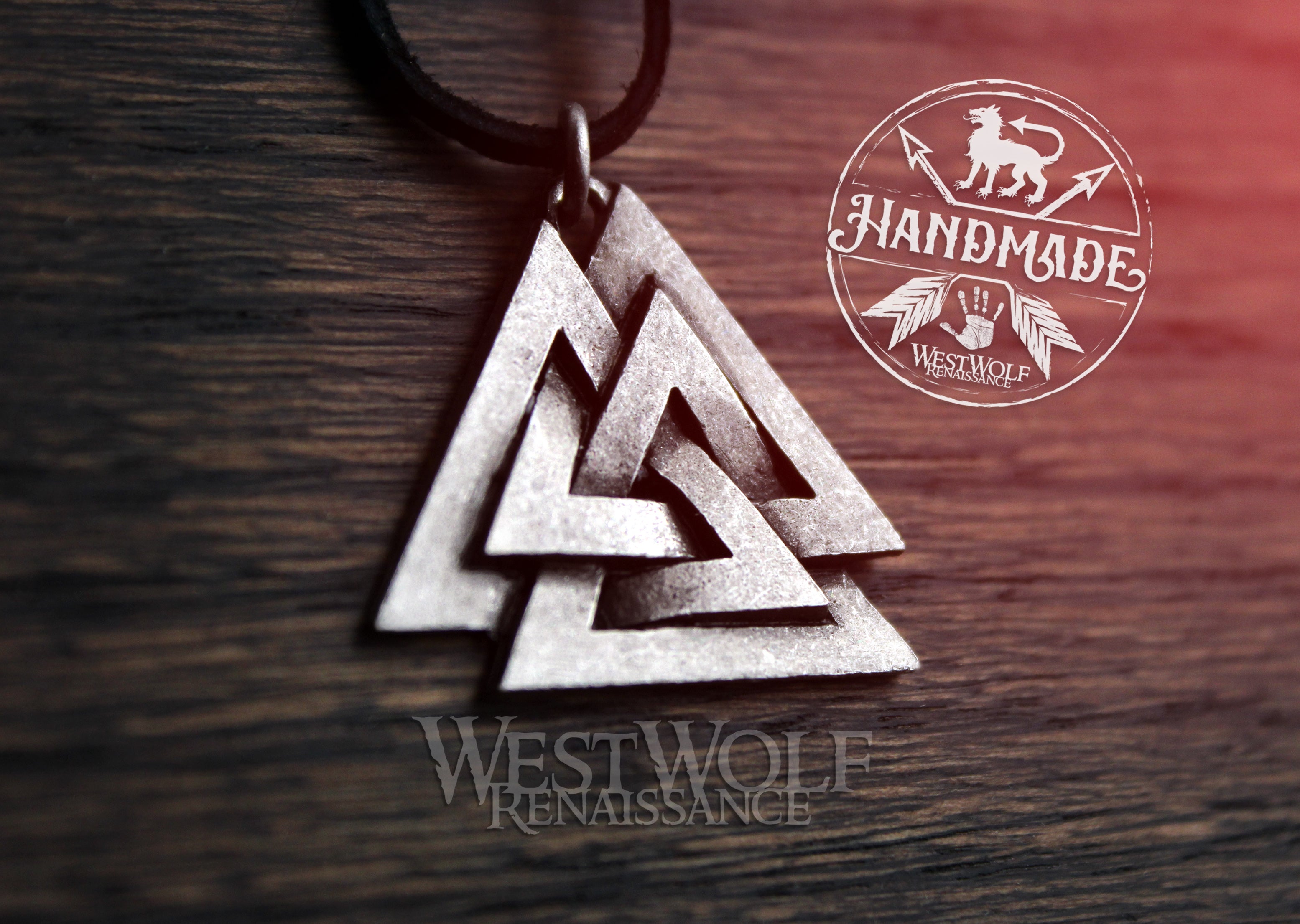 Viking Valknut Symbol Pendant – West Wolf Renaissance