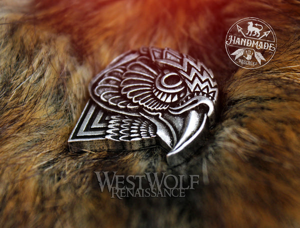 Falcon Pendant in Silver or Bronze – West Wolf Renaissance