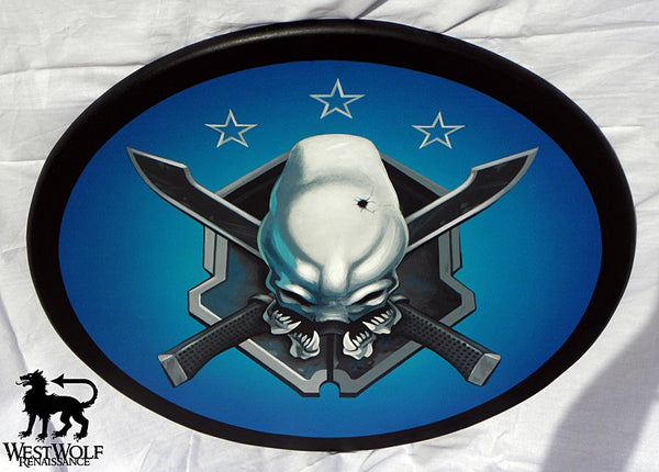 Custom Made Handpainted HALO Legendary Shield – West Wolf Renaissance